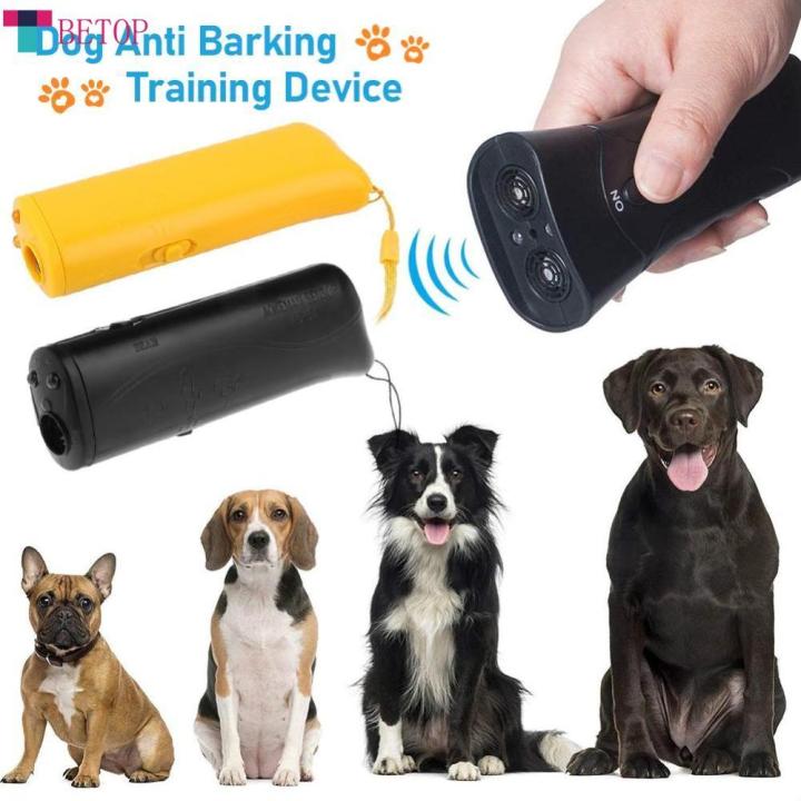 BETOP 2 in 1 Anti Barking Device Handheld LED Ultrasonic Pet Dog ...