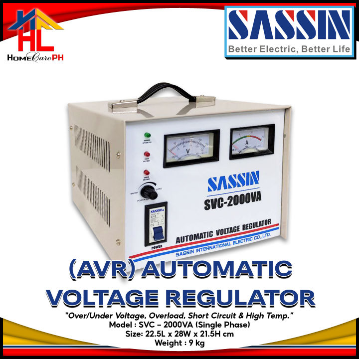 Sassin AVR 2000 VA Automatic Voltage Regulator | Lazada PH