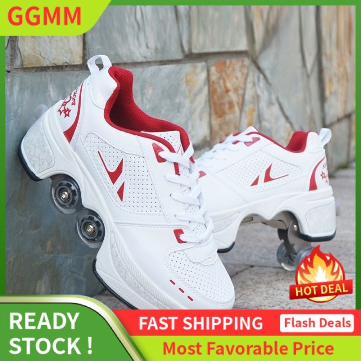 Zhang Guowei's Young Four-Wheel Heelys Transformative Shoes Male and ...