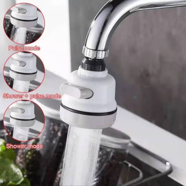 Kitchen High Pressure Water Filter Water Saving Device 3 Modes Faucet