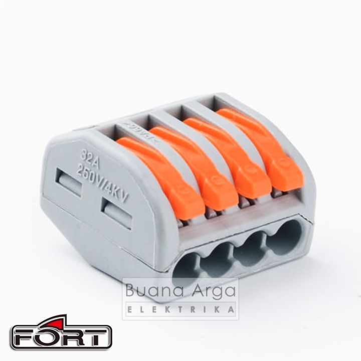 FORT Penyambung Kabel / Connecting Terminal CMK-414 4 Pin 32A/250V FORT ...