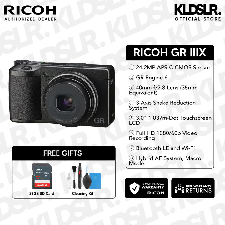 (READY STOCK) Ricoh GR III / GRIII / GR3 / GR IIIx / GRIIIX / GR3X Digital Compact Camera | Lazada