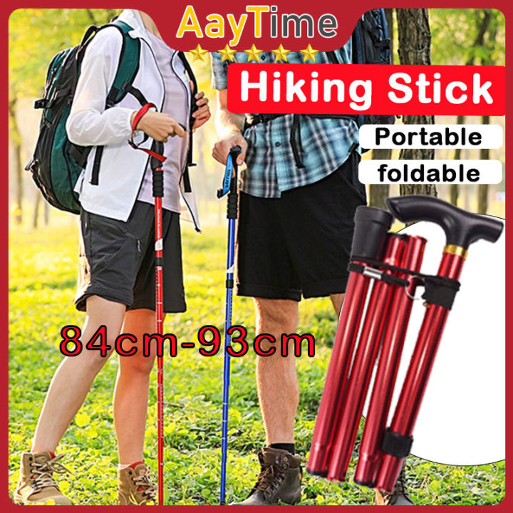 【84-93cm】trekking pole crutches Telescopic Stick Outdoor Anti Shock ...