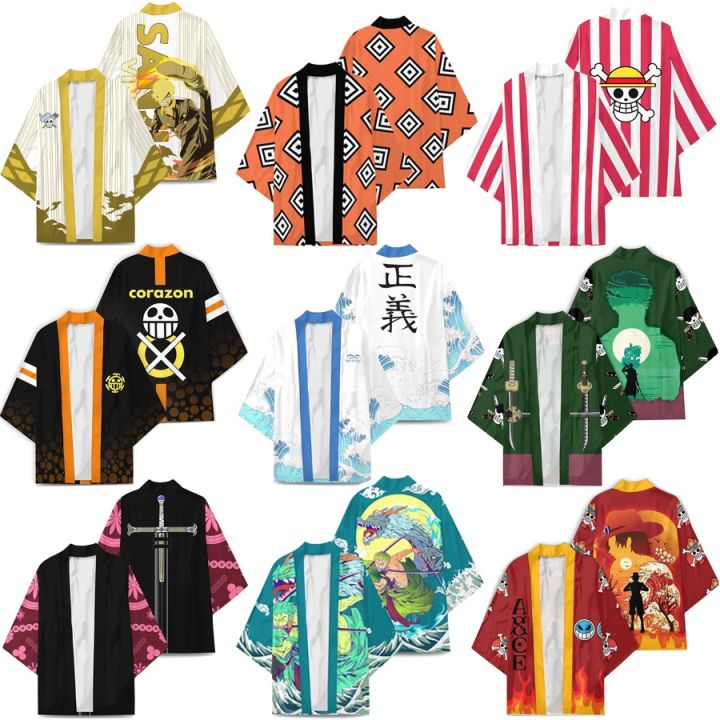 One Piece Cape Luffy Cloak Robe Trafalgar D. Water Law Costume Japanese ...