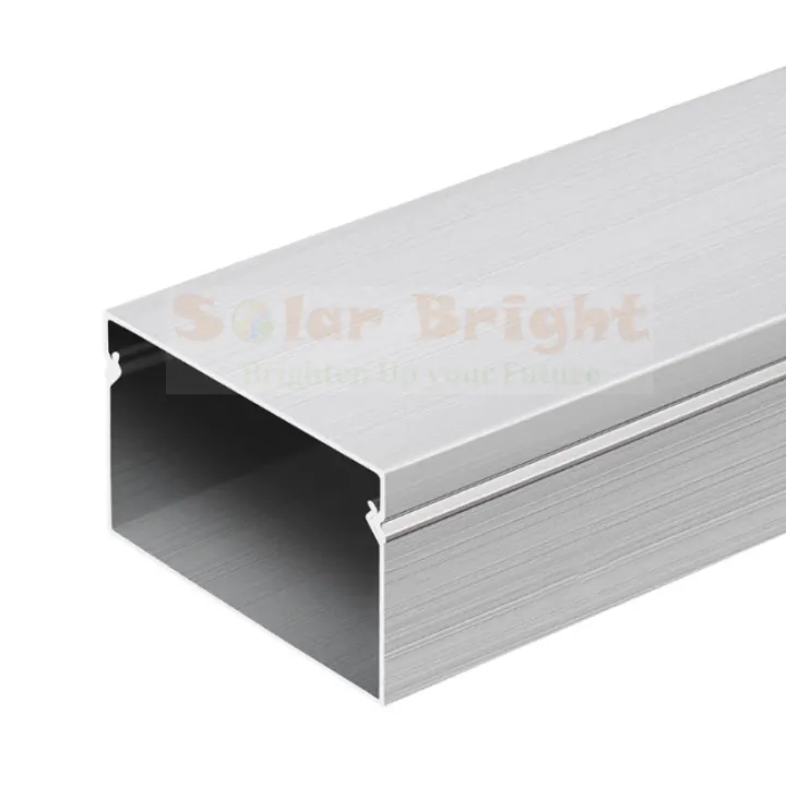2 Meters Aluminum Alloy Cable Trunking Wiring Ducts Silver Square 30x ...