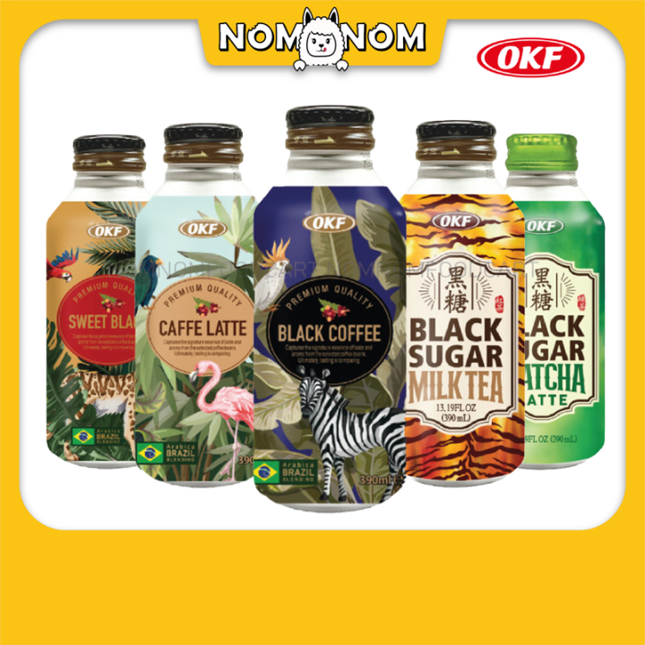 [Halal Certified] OKF Korea Premium Coffee Series 韩国进口罐装咖啡饮料 390ml Black Coffee/Sweet Black ...