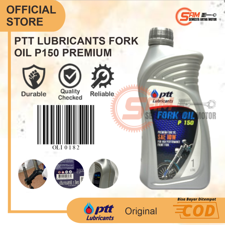 PTT Lubricants Premium Fork Oil 1L SP 150 SAE 10W Oli Shockbreaker ...