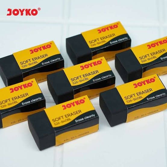 Eraser / Penghapus Joyko 526-B40BL 1 BOX/ Alat Penghapus Pensil Hitam ...