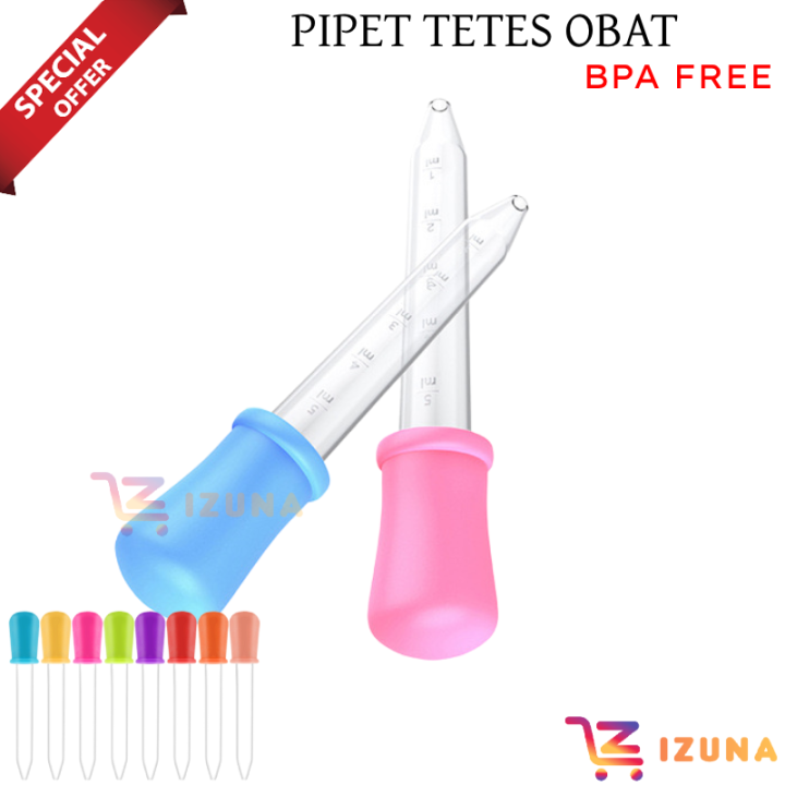 [IZUNA] PIPET TETES OBAT BAYI ANAK UKURAN 5ML / ALAT TETES OBAT / PIPET ...