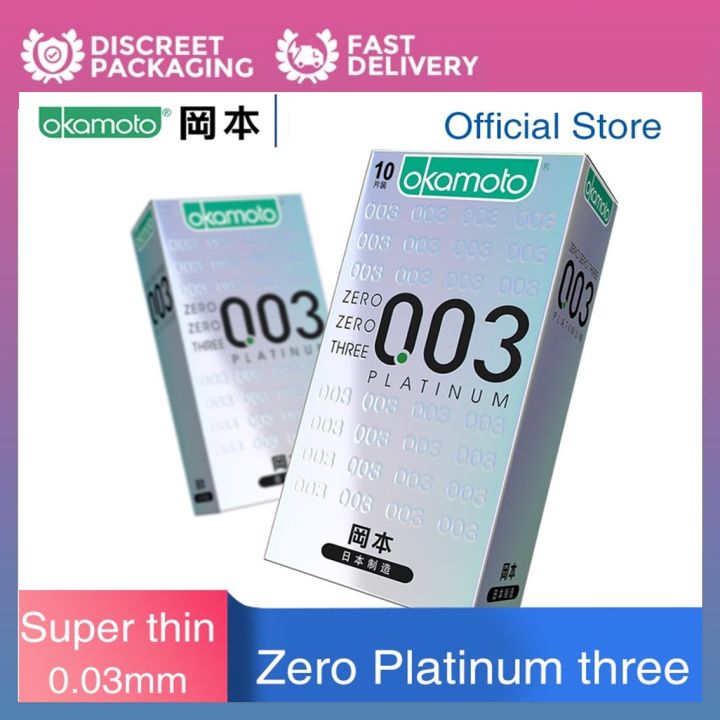 Okamoto condom 003 0.03mm Thickness 003 PLATINUM Condoms Ultra Thin ...