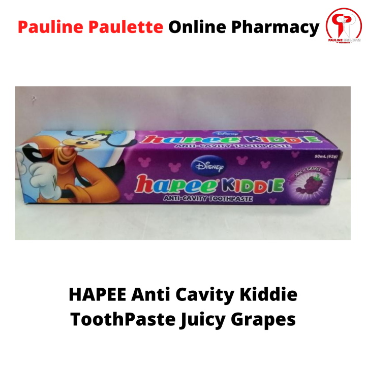 HAPEE Anti Cavity Kiddie ToothPaste Juicy Grapes | Lazada PH