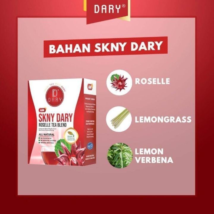 DARY TEA SKNY TEA / TEH DARY SKINNY [RED PACK] 🔥 ORIGINAL 🔥 16 SACHET ...