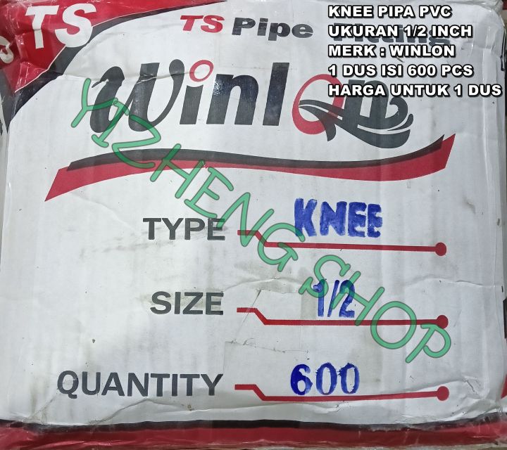 KNEE PVC 1/2 INCH WINLON HARGA 1 DUS (600PCS) | Lazada Indonesia