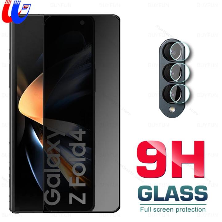 2 To 1 9H Privacy Glass For Samsung Galaxy Z Fold3 Fold4 Fold5 5G Anti ...