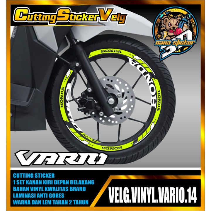 CUTTING STIKER VELG VARIO- STICKER LIS LIST VELG VARIASI VARIO 14 ...