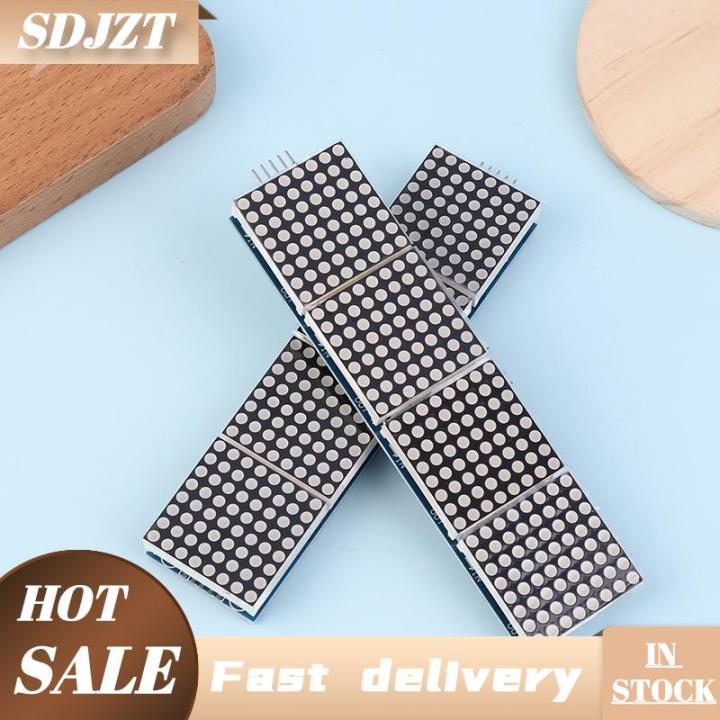 SDJZT MAX7219 Dot Matrix Module LH Control Microcontroller Module 4 In ...