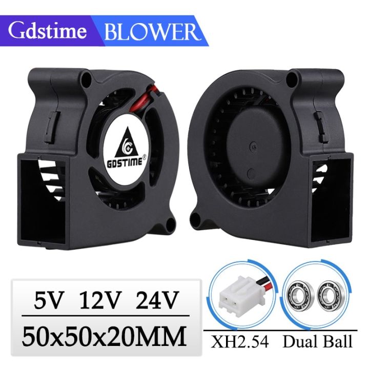 2Pcs Gdstime 50MM 5020 Blower DC Brushless Centrifugal Radial Cooler ...