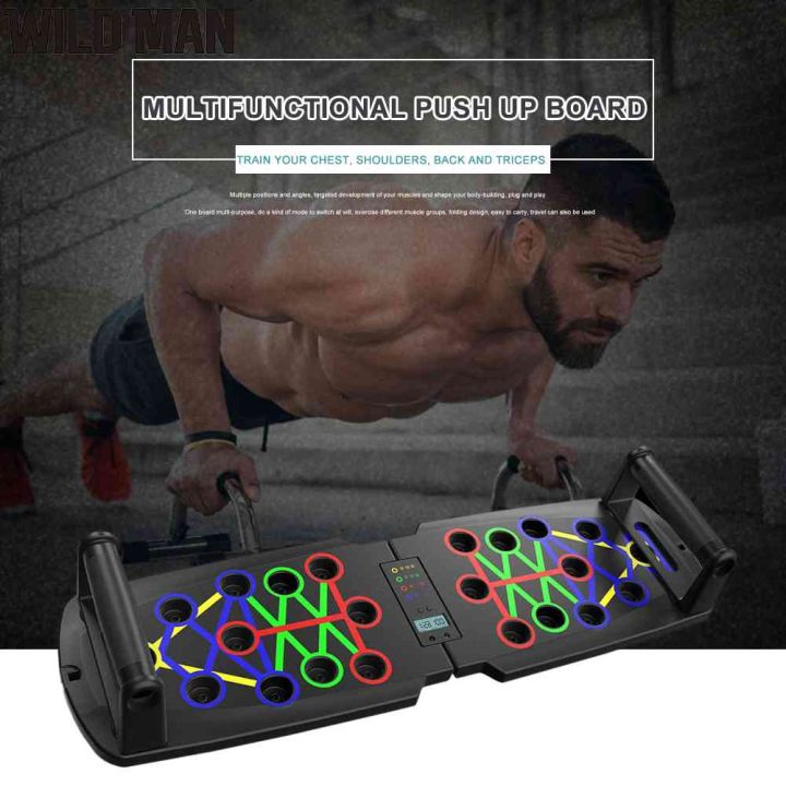 30 in 1 Push up Board Portable Foldable Workout Gym Chest Muscle Power ...
