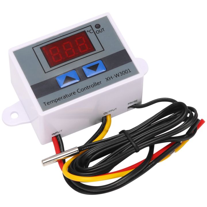 220V Digital LED Temperature Controller 10A Thermostat Control with Switch Digital Display ...
