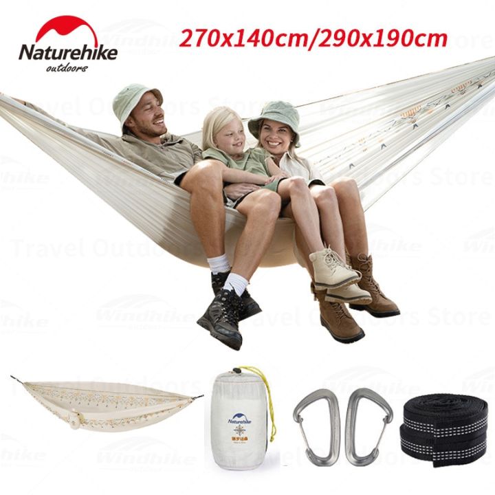 Naturehike 630g Ultralight Camping Hammock Quick Adjustment Rope Portable Outdoor 1-2 Persons ...