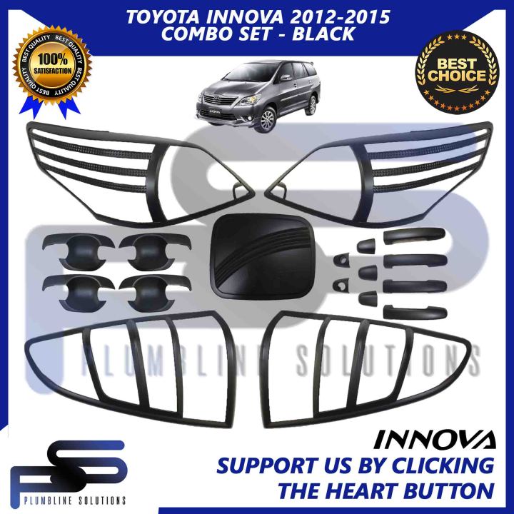 All Variance Garnish Set Fog Lamp Cover Toyota Innova V G J E 2012 2013 ...