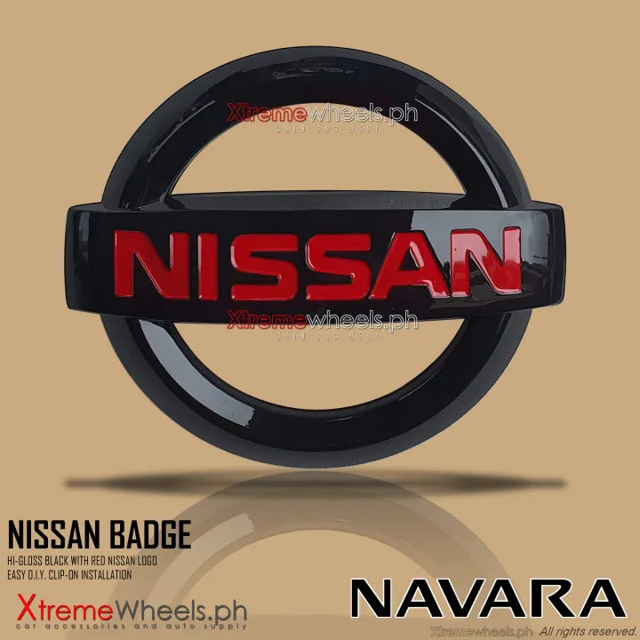 Nissan Navara / Terra 2005 to 2025 Front / Rear Glossy Black with ...