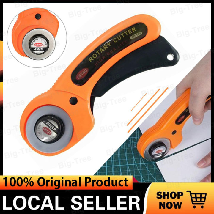 Blade Sharp 45mm Premium Quilters Sewing Round Hob Cloth Cutter Hand ...