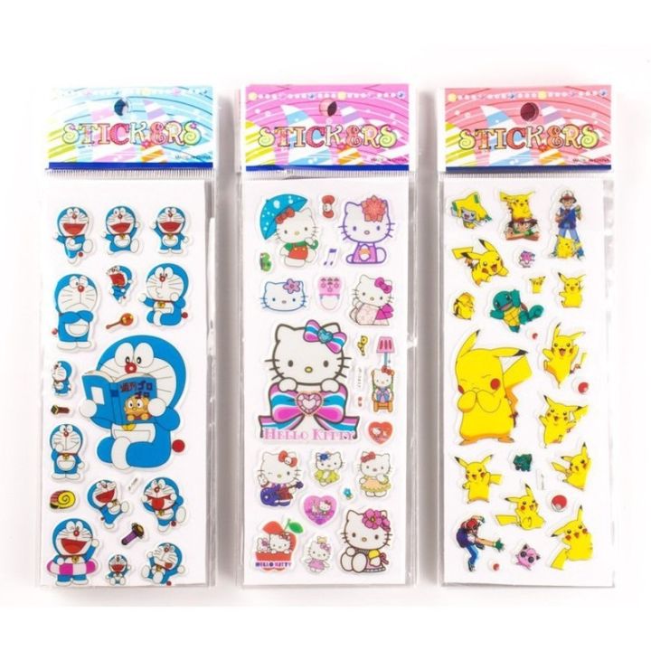 3D Cartoon Anime Princess Sticker for Kids Notebook Stickers | Lazada