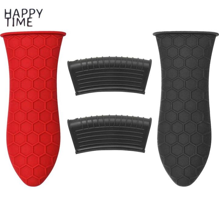 HAPPY TIME-Rubber Handle Holder and Silicone Covers for Cast Iron ...