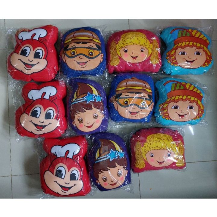 【Hot】 Authentic Jollibee, Twirlie, Hetty, Popo, Yum Throw Pillow ...