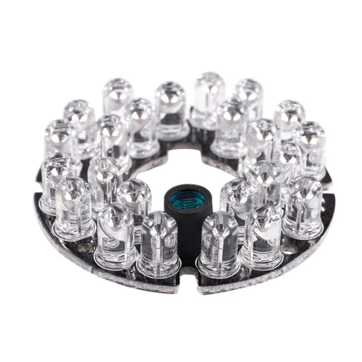 CCTV Camera 10Mil 90 Degree Red 5mm 24 LED Bulb IR Infrared Lamp Board ...