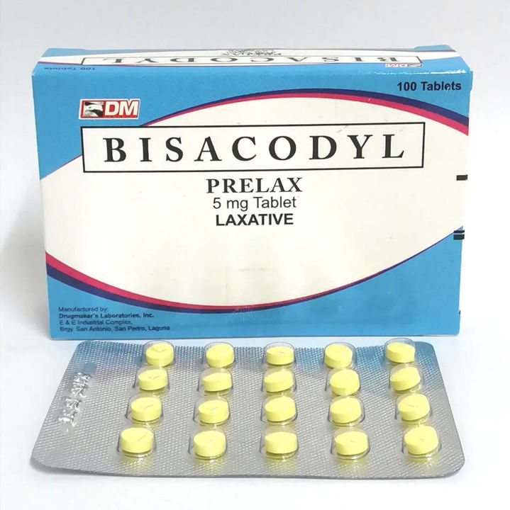 Bisacodyl (Prelax) Tablet 20 tablets only | Lazada PH