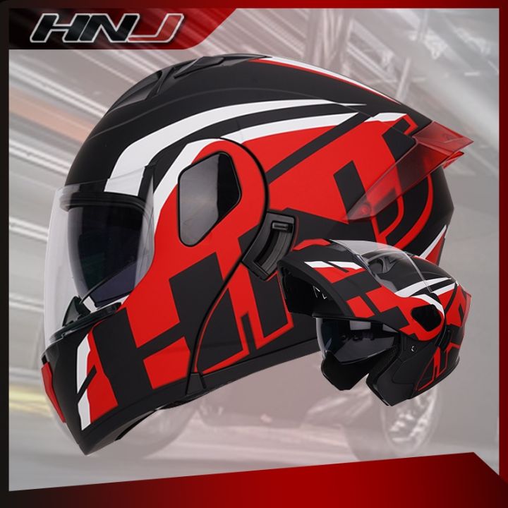 HNJ 937 Modular Helmet Full Face for motorcycle Dual Visor | Lazada PH