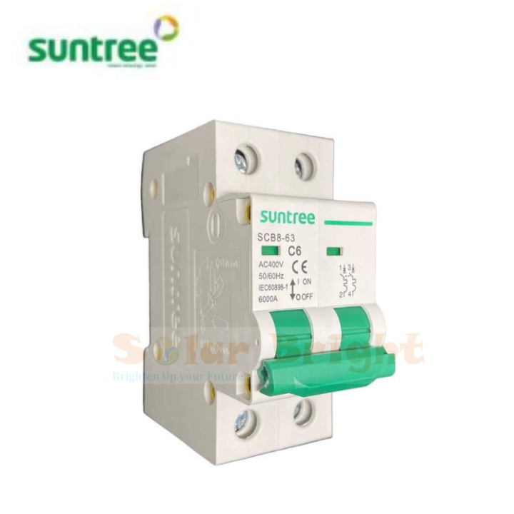 SUNTREE AC MCB 230V AC 6A 10A 16A 20A 32A 40A 50A 63A DIN RAIL TYPE ...