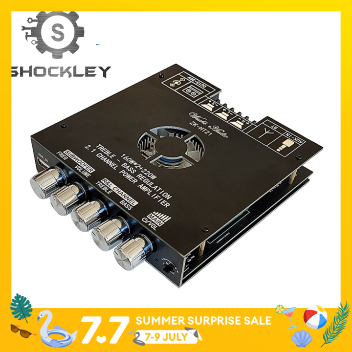 Shockley BT Power Amplifier Board Stereo HiFi 2.1 Channel 160Wx2+220W ...