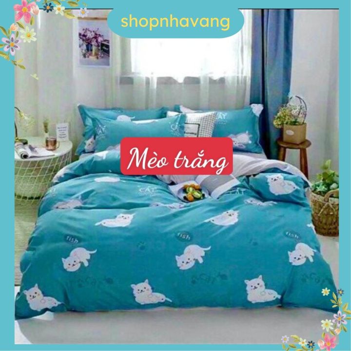 Ga trải giường cotton poly 1m6x2m được chọn mẫu ngay trên bài đăng, tim ...
