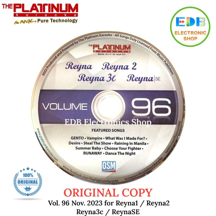Platinum (Vol 96) Reyna, Reyna2, Reyna3c, ReynaSE (all original) | Lazada PH