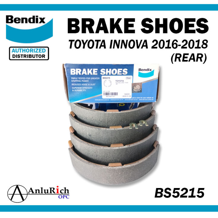 REAR BRAKE SHOE for TOYOTA INNOVA 2016-2022 BENDIX BS5215 | Lazada PH