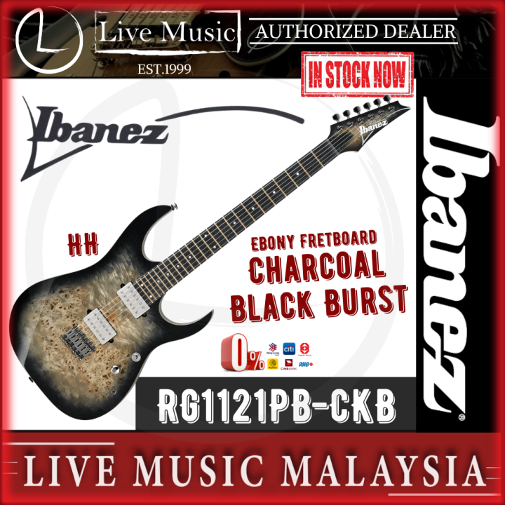 Ibanez Premium RG1121PB Solidbody Electric Guitar - Charcoal Black ...