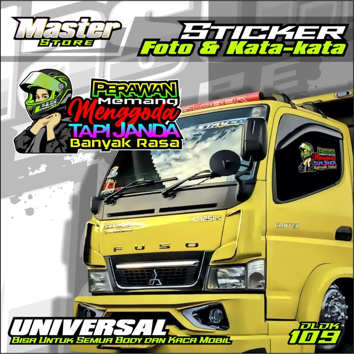 Sticker Kata-kata Keren, Motivasi, Lucu Motif JANDA BANYAK RASA Simpel ...