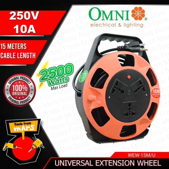 Omni Extension Cord Wheel Power Strip 10m 15m (WEW10MU WEW15MU) •TFM ...