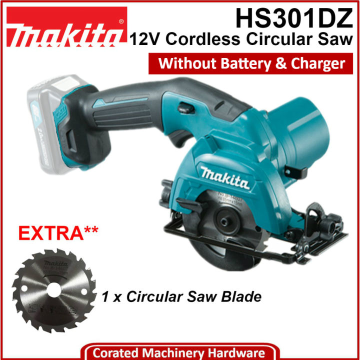 [CORATED] Makita HS301DZ 85MM 12Vmax Cordless Circular Saw Without Battery&Charger (1 Year ...