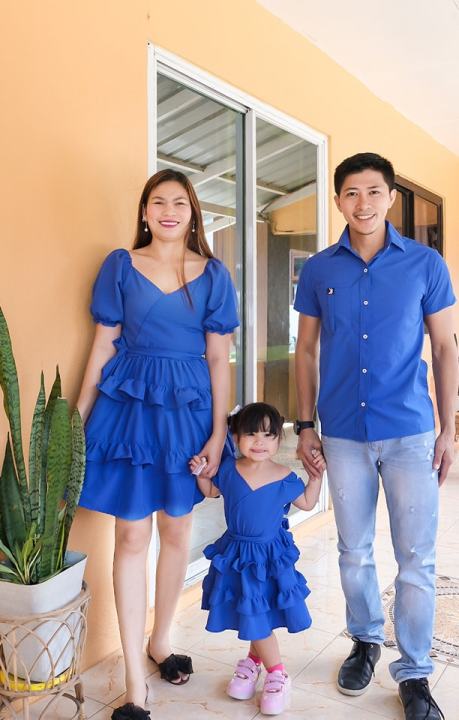 KAYISH BLUE FAMILY SET/ TWINNING SET FOR WHOLE FAMILY OOTD ...