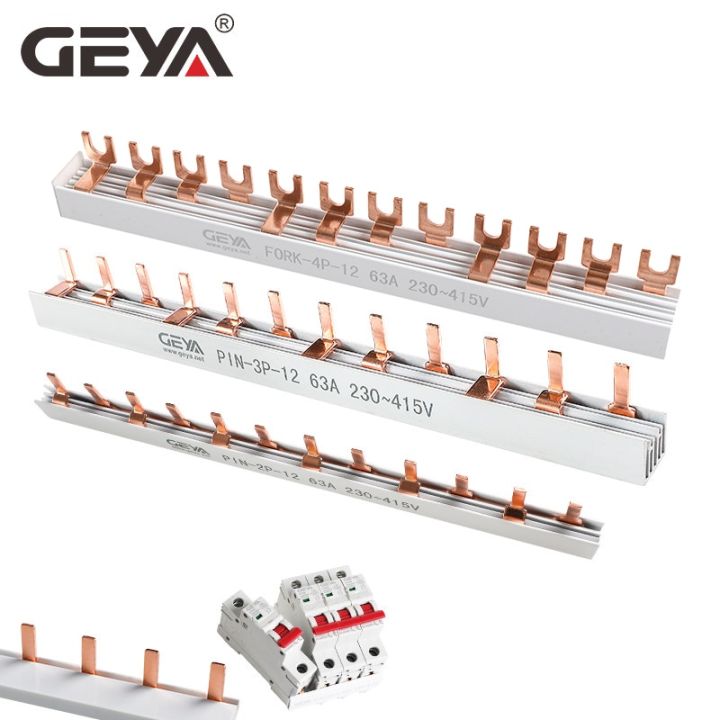 GEYA Copper Busbar for Circuit breaker PIN TYPE FORK TYPE MCB Connector ...