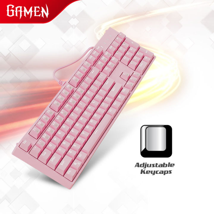 GAMEN Titan Keyboard Mechanical Pluggable Switch Blue Gaming Keyboard ...