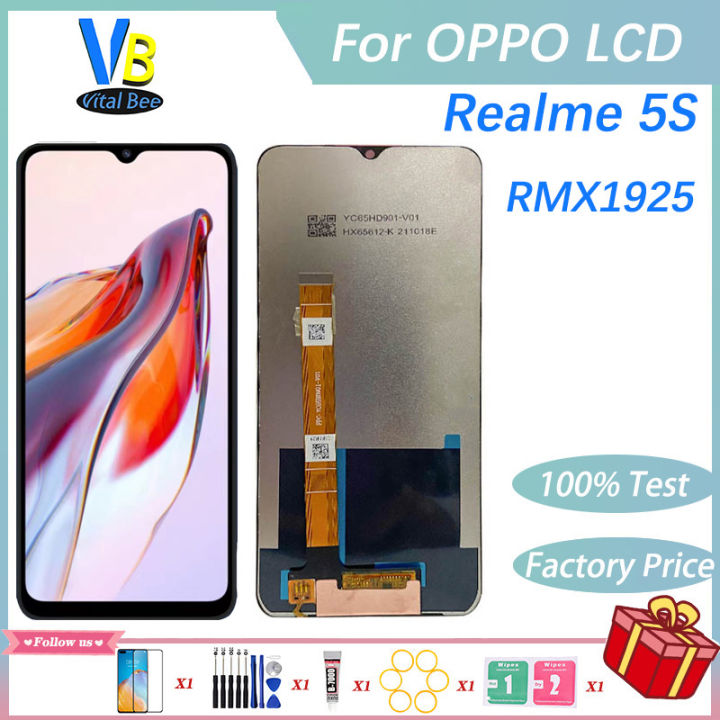 100% Tested For Realme 5S LCD RMX1925 Display Touch Screen Digitizer ...