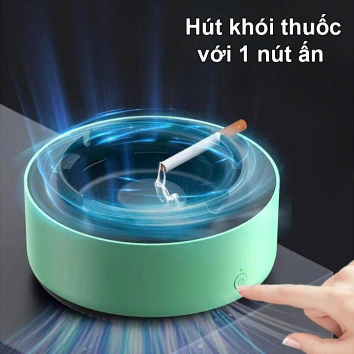 GẠT TÀN ĐIỆN TỬ LỌC KHÔNG KHÍ 360 ĐỘ ION ÂM THÔNG MINH HÚT KHÓI TRỰC ...