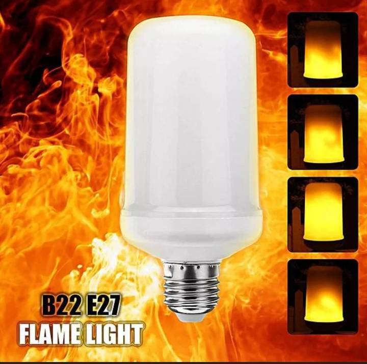 LED Flame Light bulb หลอดไฟเปลวไฟ (Fire LED Buld) | Lazada.co.th