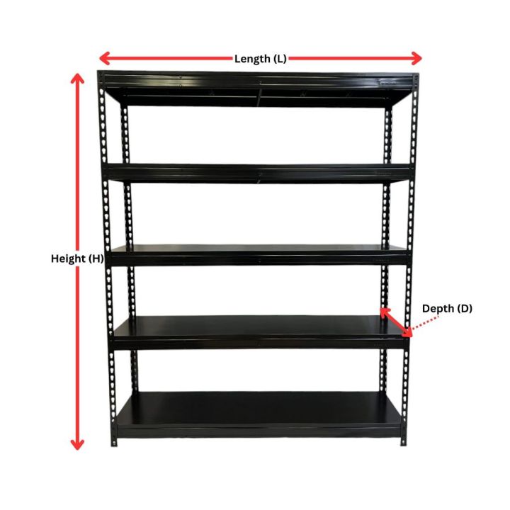 5 Tiers Metal Shelving Boltless Rack (HDB Storeroom, Bomb Shelter ...