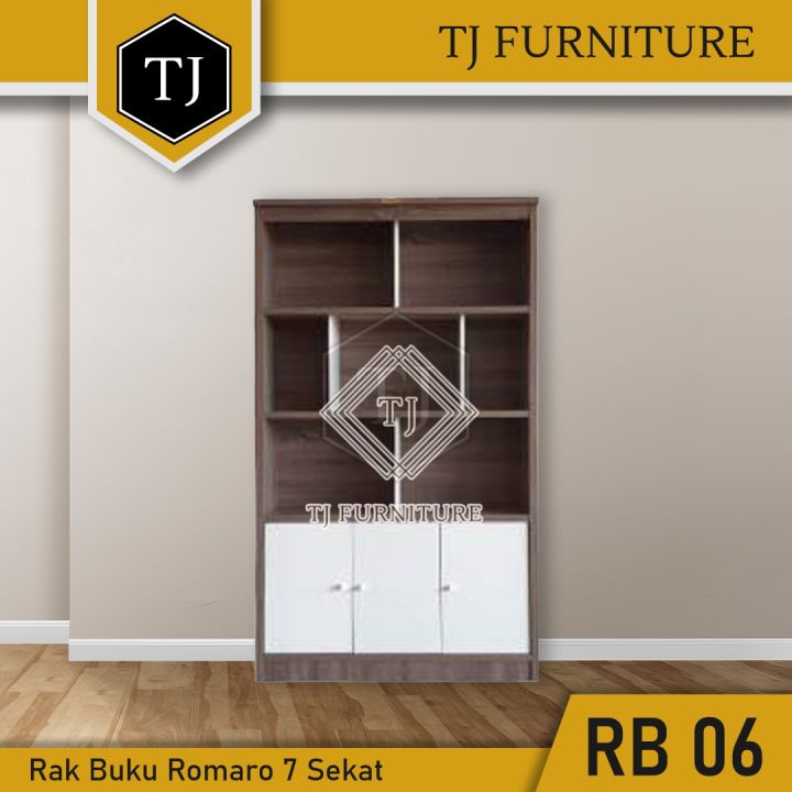 Rak Buku Lemari Buku Minimalis Romaro RB 06 | Lazada Indonesia